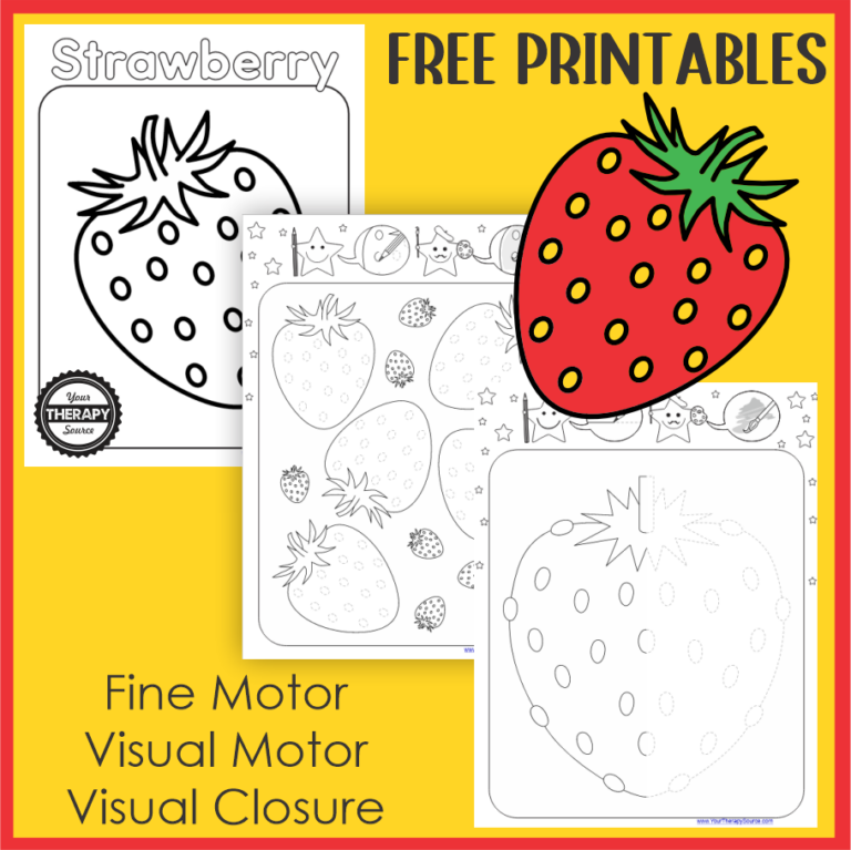 Visual Perception Activities - Free Printables - Your Therapy Source