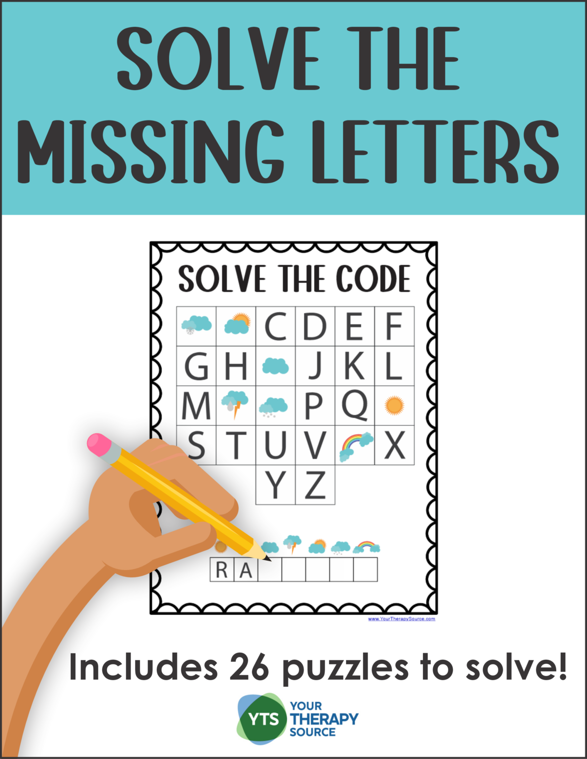 Solve the Missing Letters - Your Therapy Source