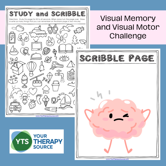 Drawing Memory Game - Free Printable - Your Therapy Source