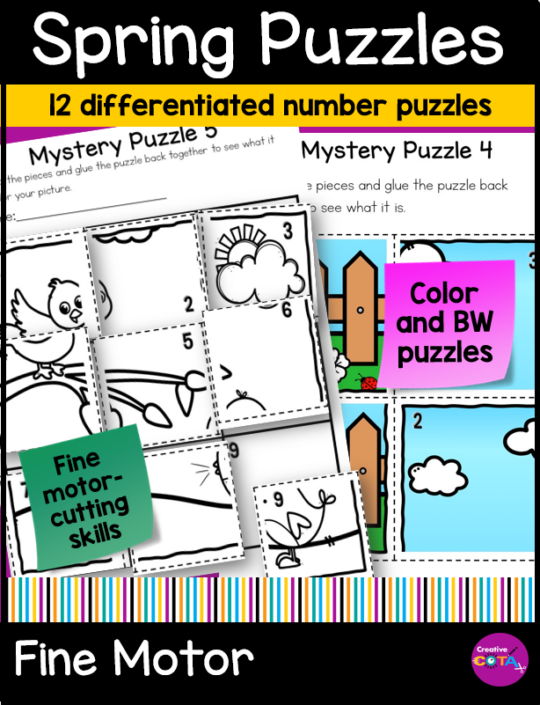 Spring Cut and Glue - Your Therapy Source