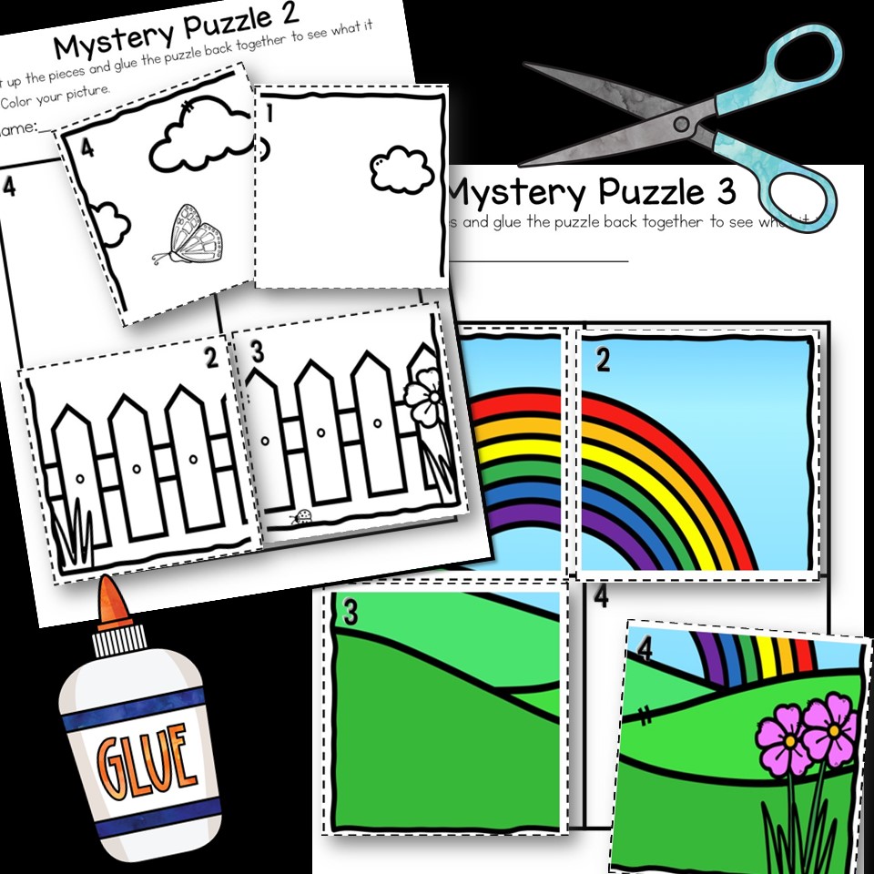 Spring Cut and Glue - Your Therapy Source