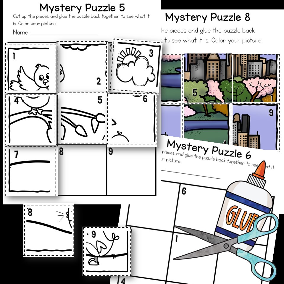 Spring Cut and Glue - Your Therapy Source