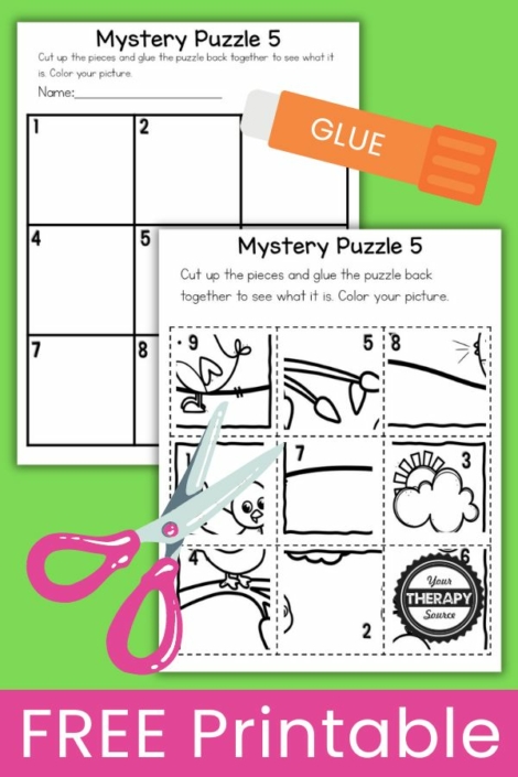 Bird Puzzle PDF Free Printable - Your Therapy Source