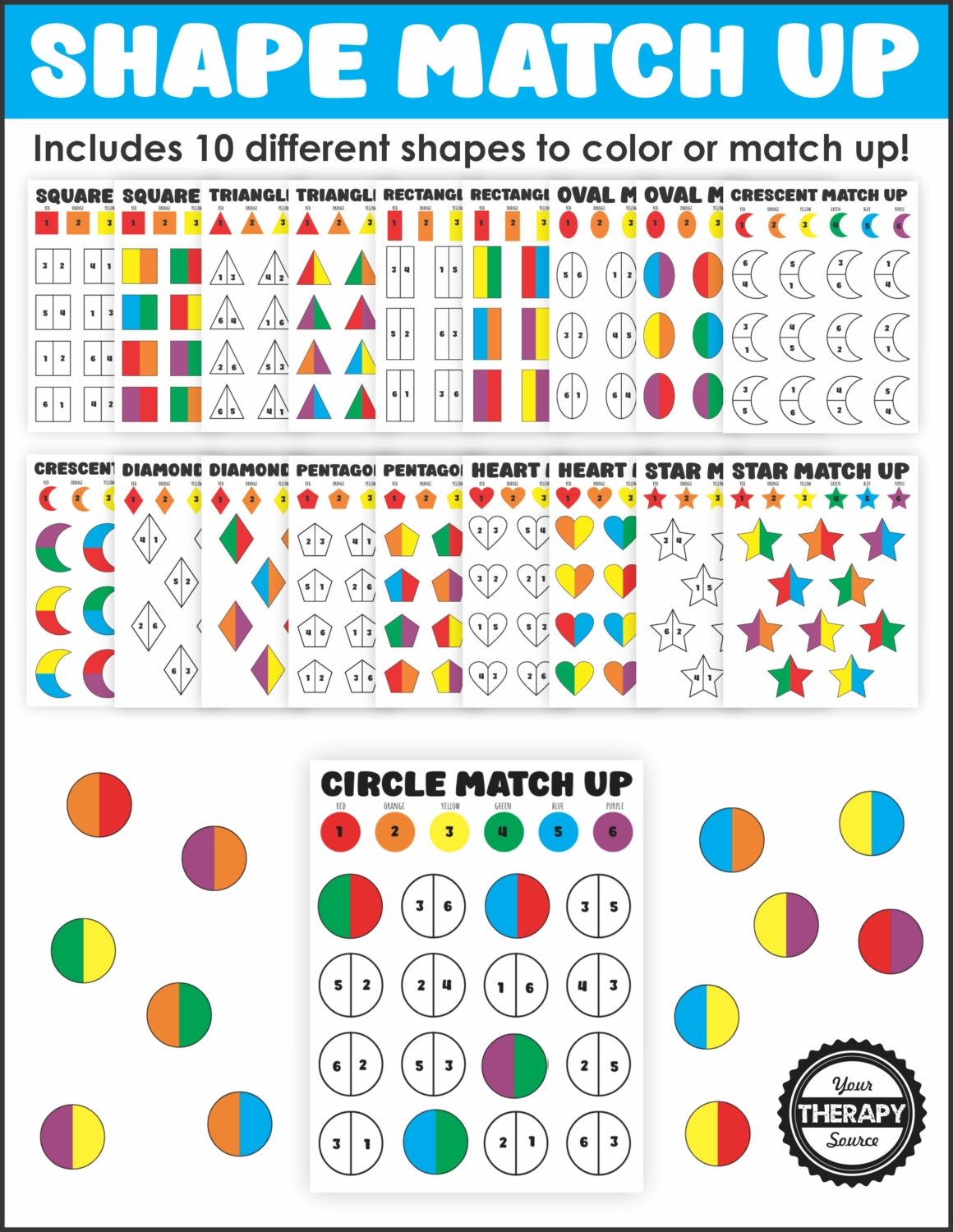 Shape Match Up - Your Therapy Source