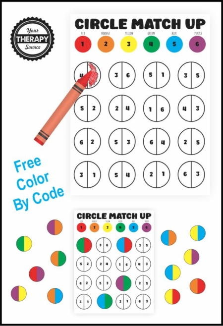 Shape Matching Printable - Free Circle PDF - Your Therapy Source