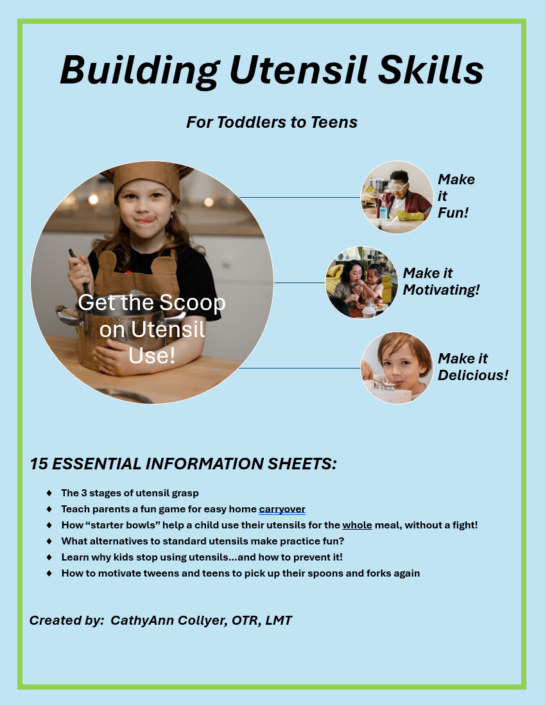 Building Utensil Skills Handout Pack - Your Therapy Source