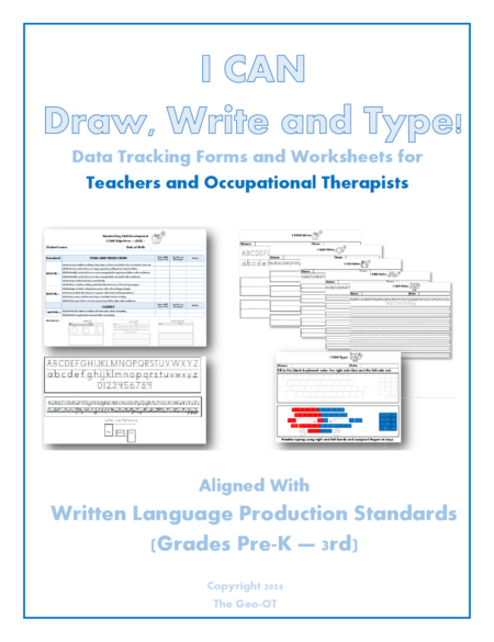 Drawing and Writing Data Collection Forms - Your Therapy Source