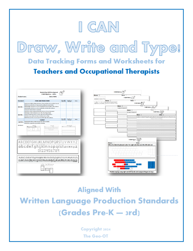Drawing and Writing Data Collection Forms - Your Therapy Source