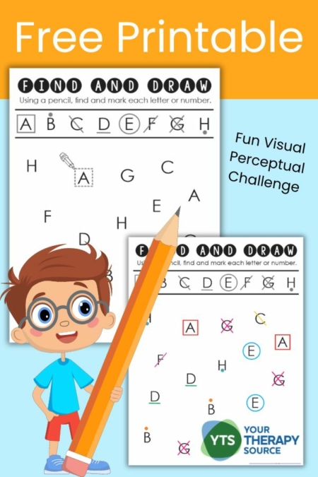 Find and Draw Alphabet Free Printable - Your Therapy Source