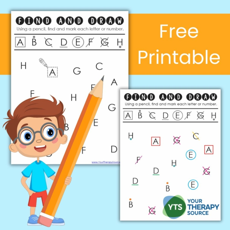 Visual Perception Activities - Free Printables - Your Therapy Source