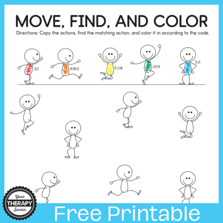 Brain Break Worksheet Free Printable - Your Therapy Source
