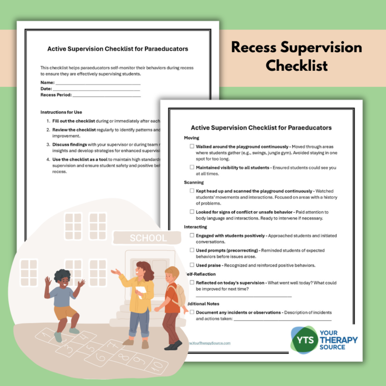 Free Occupational Therapy Worksheets and PT Resources - Your Therapy Source
