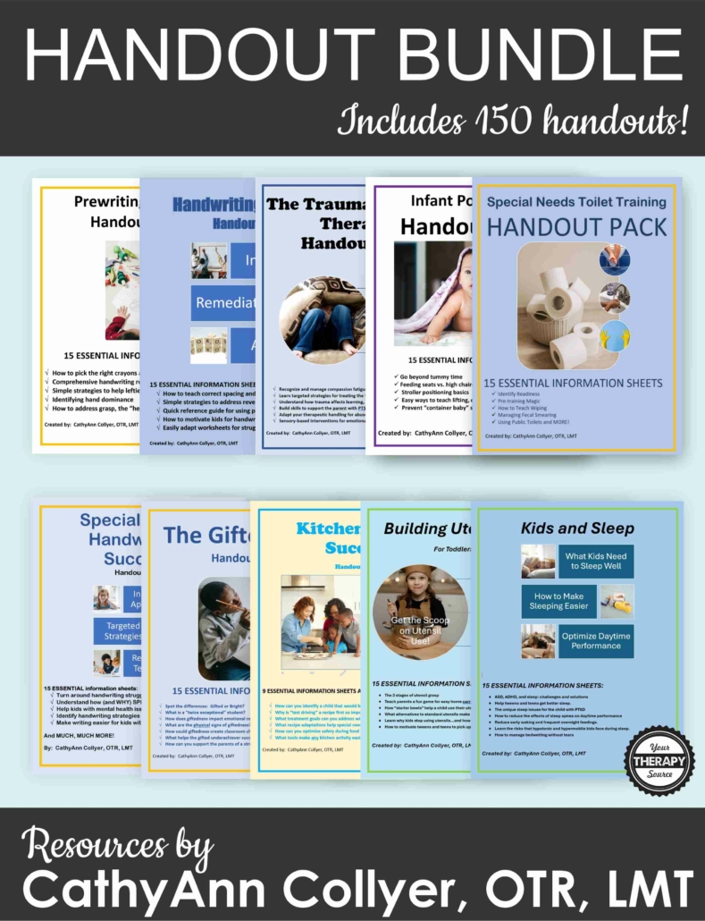 Handout Bundle from Cathy Collyer OTR - Your Therapy Source