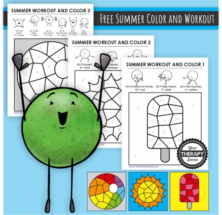 Color By Number Printable Summer FREE PDF - Your Therapy Source