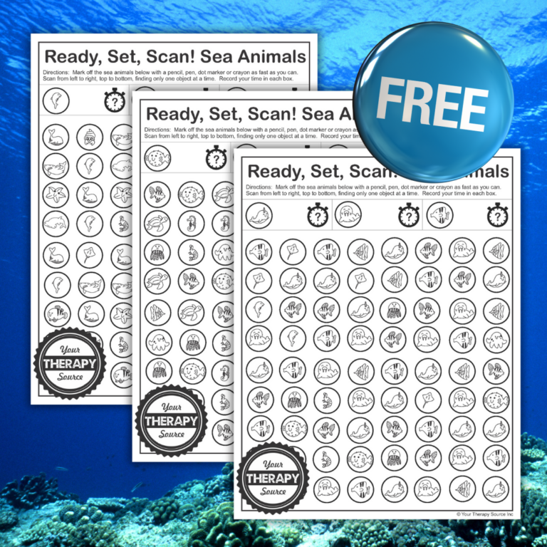 Visual Perception Activities - Free Printables - Your Therapy Source