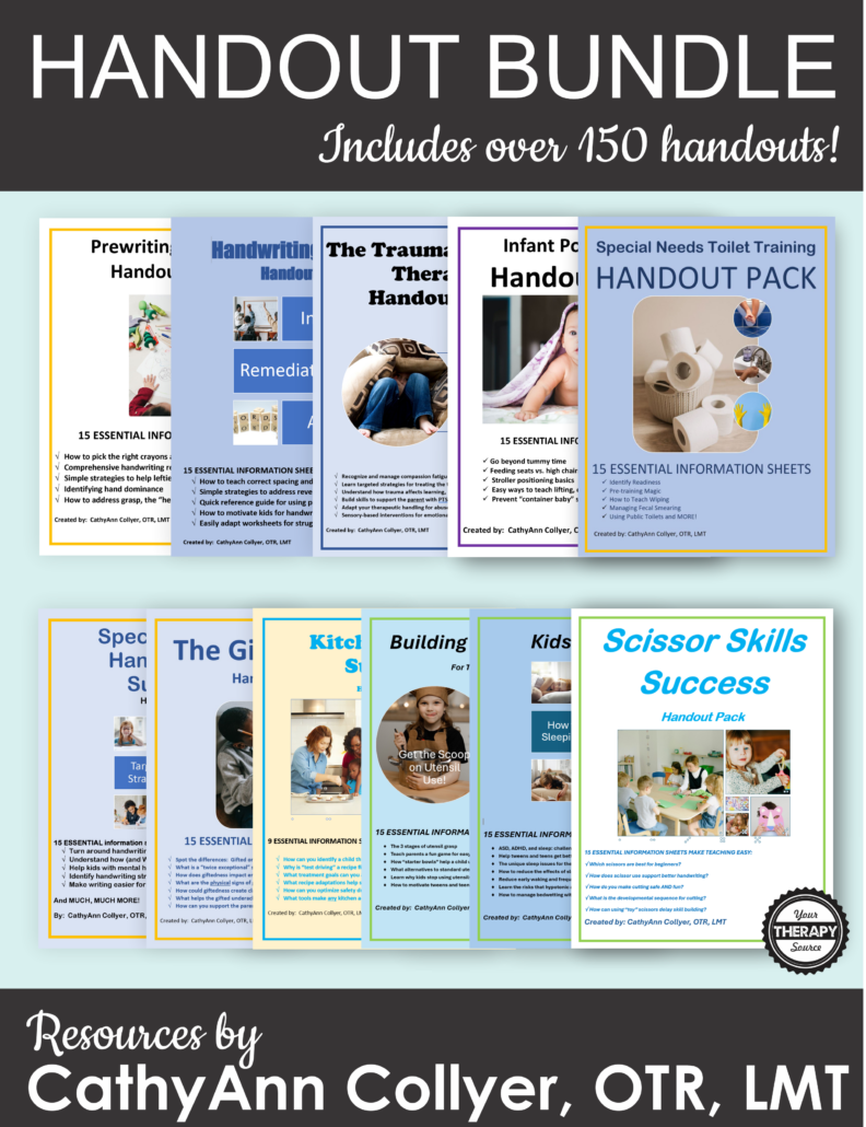 Handout Bundle from Cathy Collyer OTR - Your Therapy Source