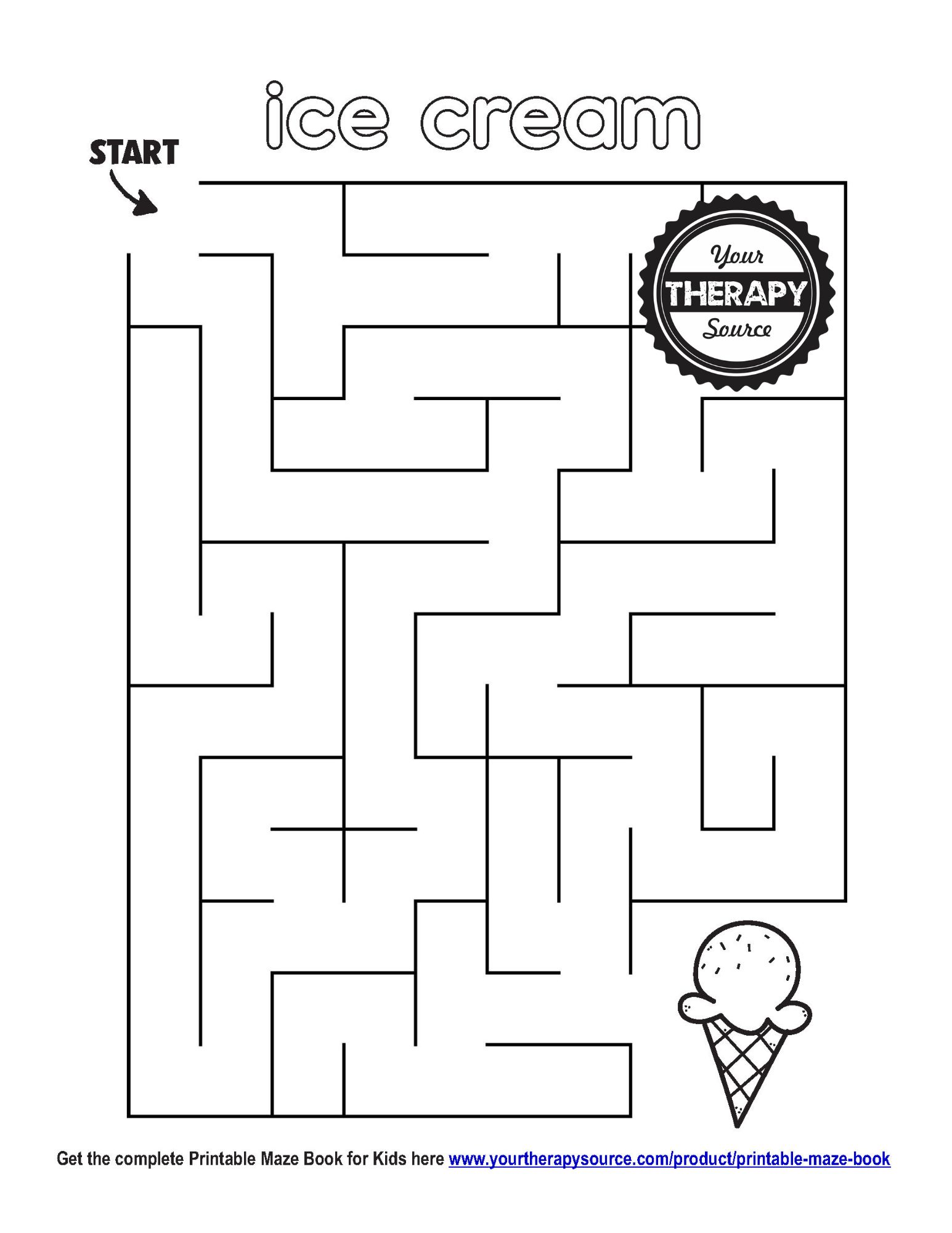 Free Printable Mazes for Kids - Your Therapy Source