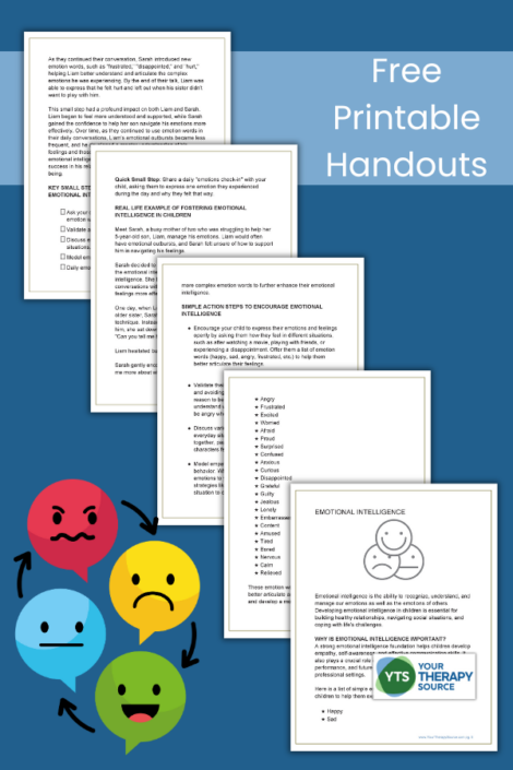 Teaching Emotional Intelligence in Early Childhood - Your Therapy Source