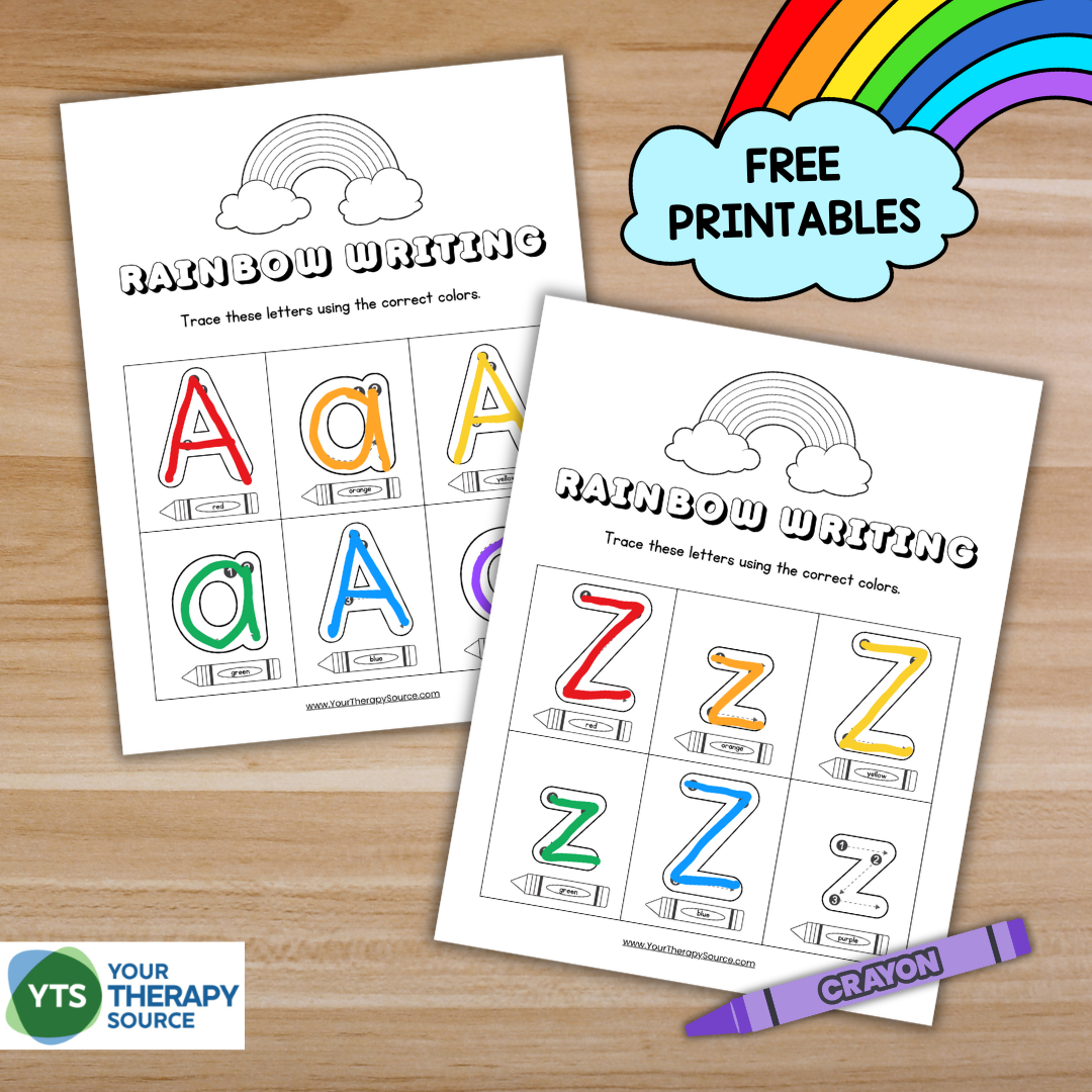 Rainbow Writing Free Printable Packet - Your Therapy Source